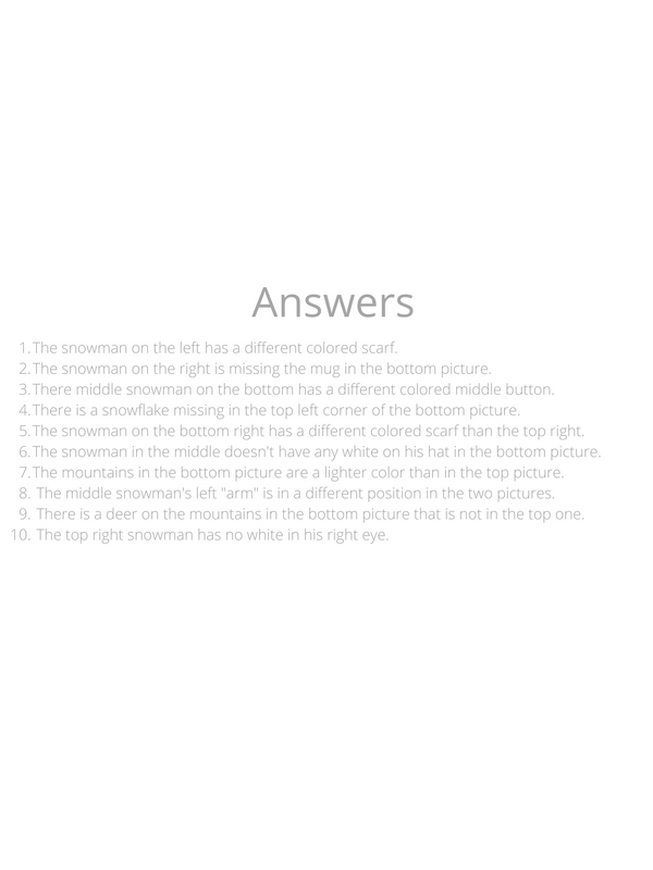 Free Winter Printable - MyClassroomParty