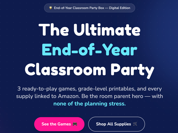 Class party games, crafts and activities - MyClassroomParty