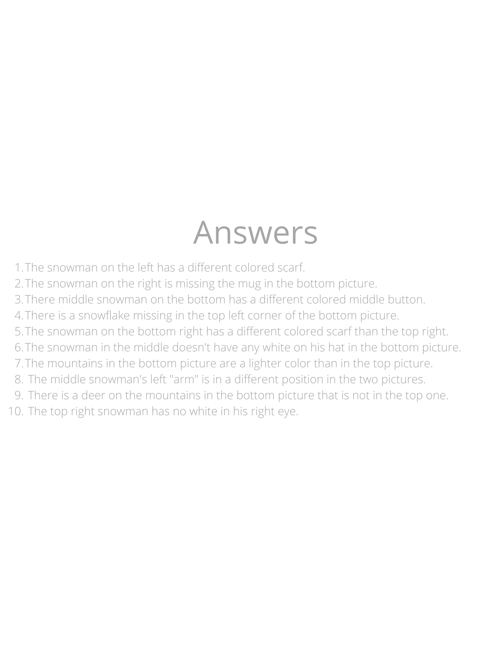 Free Winter Printable - MyClassroomParty