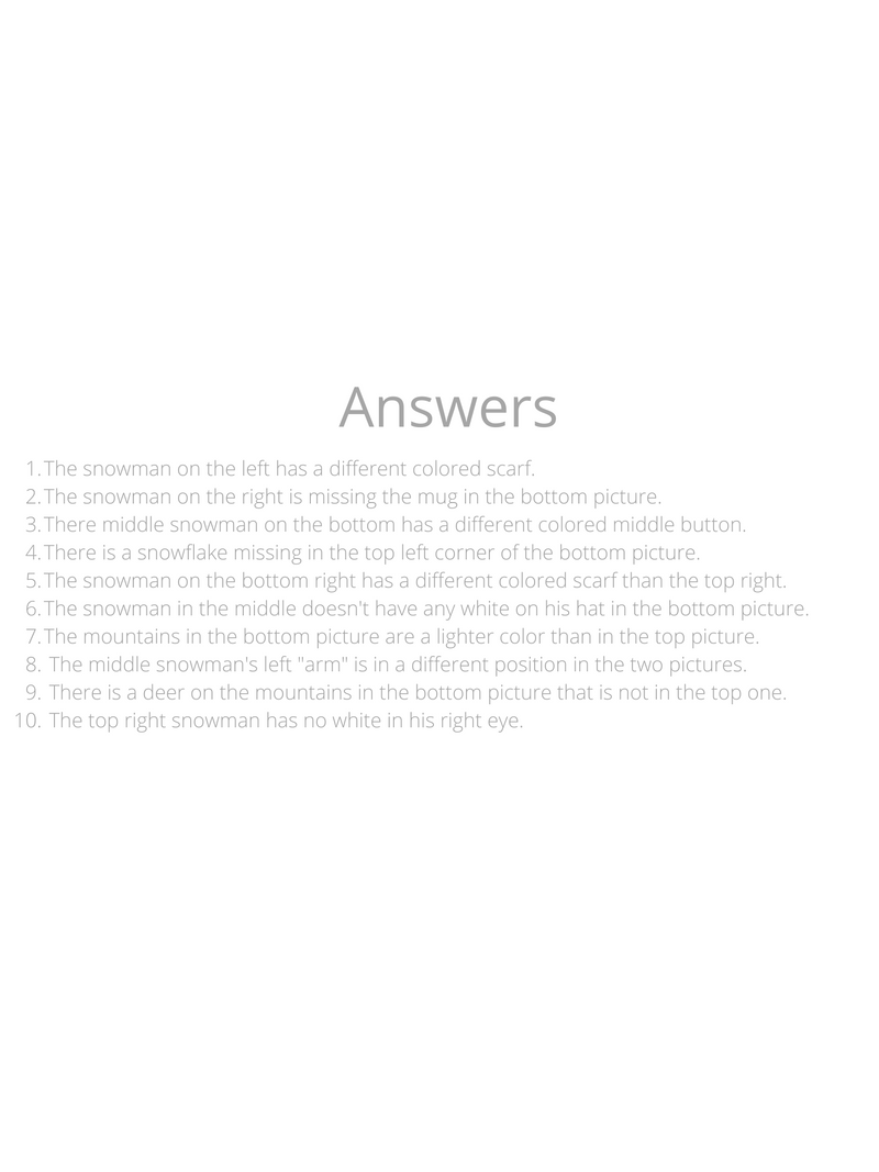 Free Winter Printable - MyClassroomParty