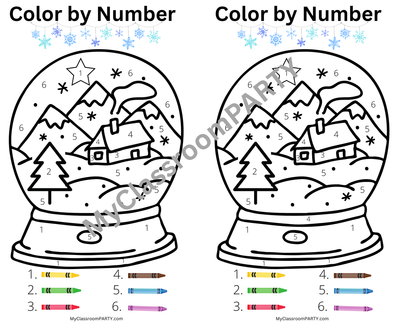 Winter and Christmas Printables - MyClassroomPARTY